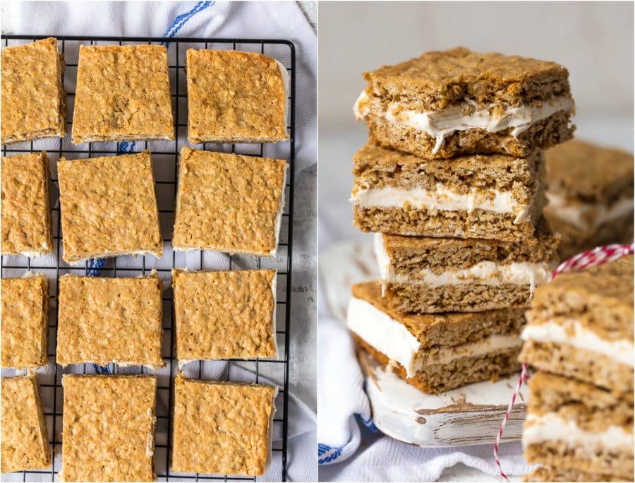 Homemade Oatmeal Cream Pie Bars (VIDEO) The Cookie Rookie®