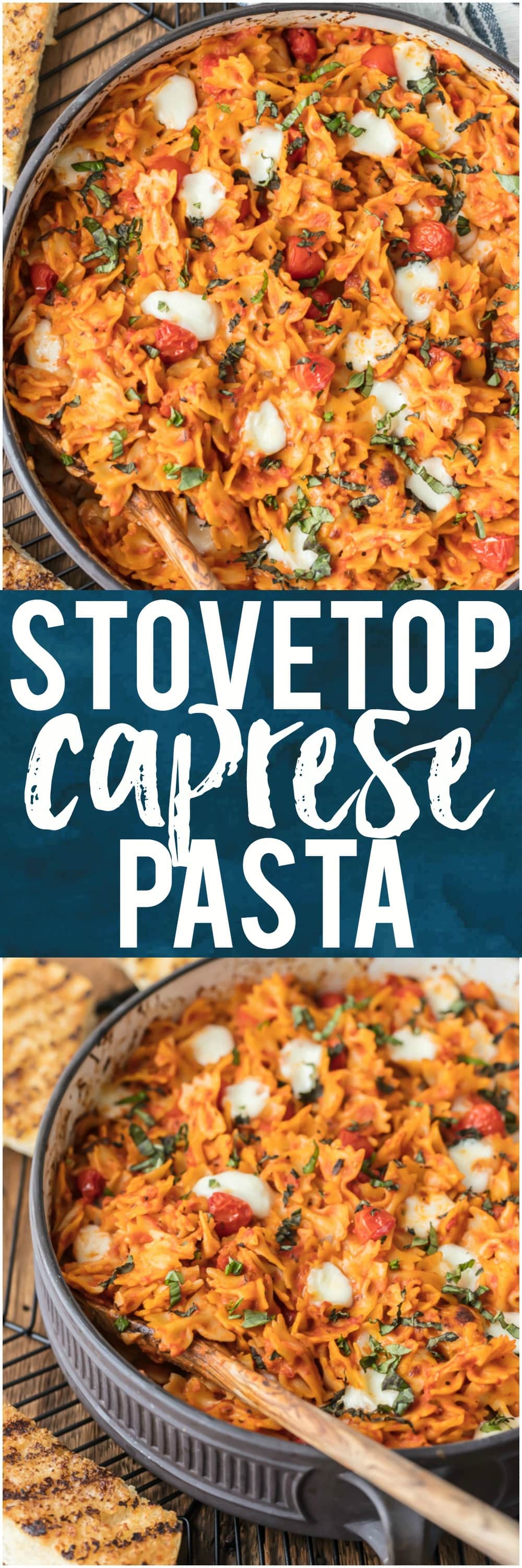 Caprese Pasta Bake (Oven-baked Caprese Casserole) Recipe - The Cookie ...