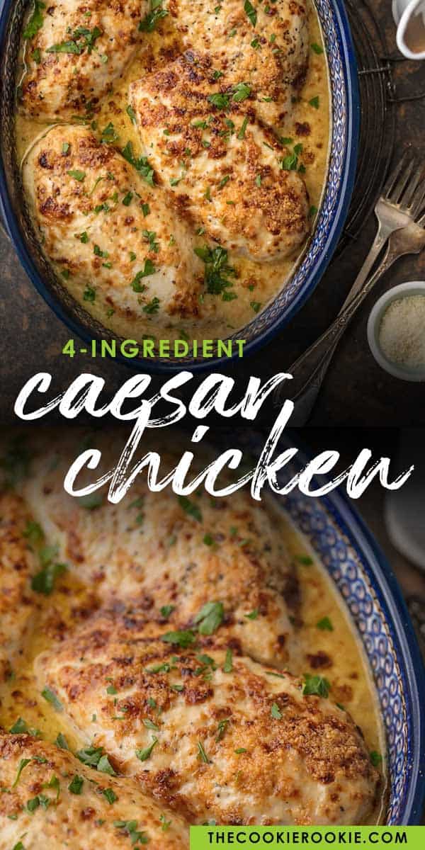Melt in Your Mouth Caesar Chicken Recipe - The Cookie Rookie®