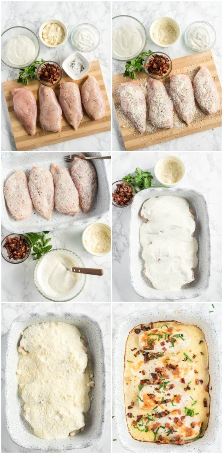 Baked Ranch Chicken with Bacon (Chicken Bacon Ranch) Recipe - The ...