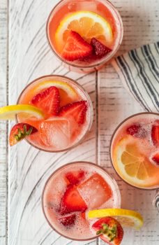 Strawberry Lemonade Party Punch Recipe - VIDEO!!