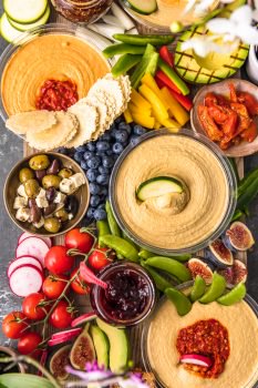 The Ultimate Hummus and Vegetable Board - The Cookie Rookie®