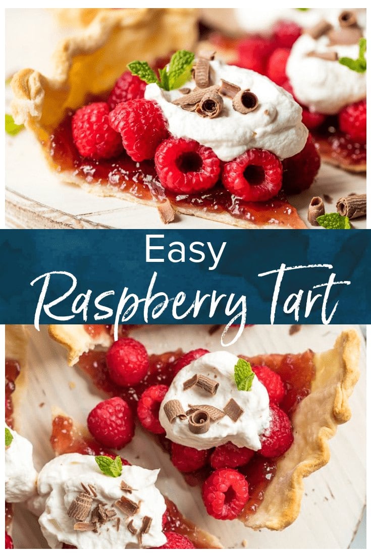 Easy Raspberry Tart (Raspberry Pie Hack Recipe) - The Cookie Rookie®