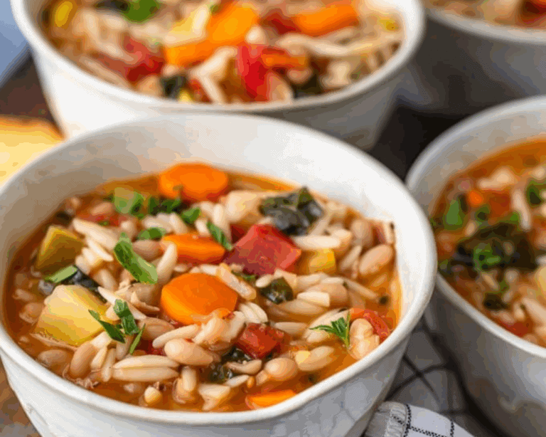 Minestrone Soup Recipe With Orzo and Pancetta