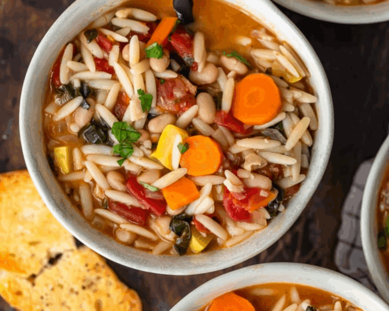 Minestrone Soup Recipe With Orzo and Pancetta