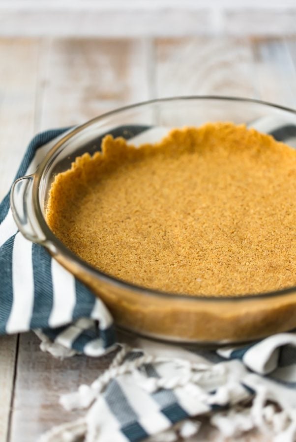 Homemade Graham Cracker Crust Recipe (No Bake) - VIDEO!!!