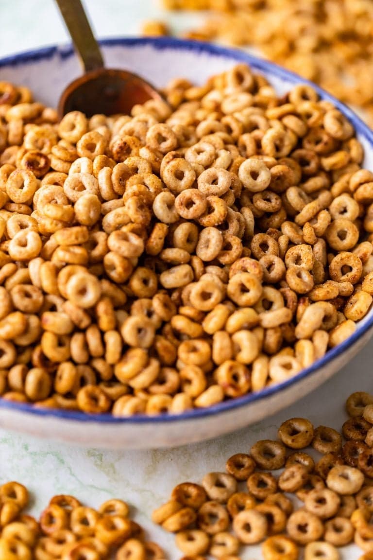 Sweet and Salty Hot Buttered Cheerios Snack Mix Recipe - The Cookie Rookie®