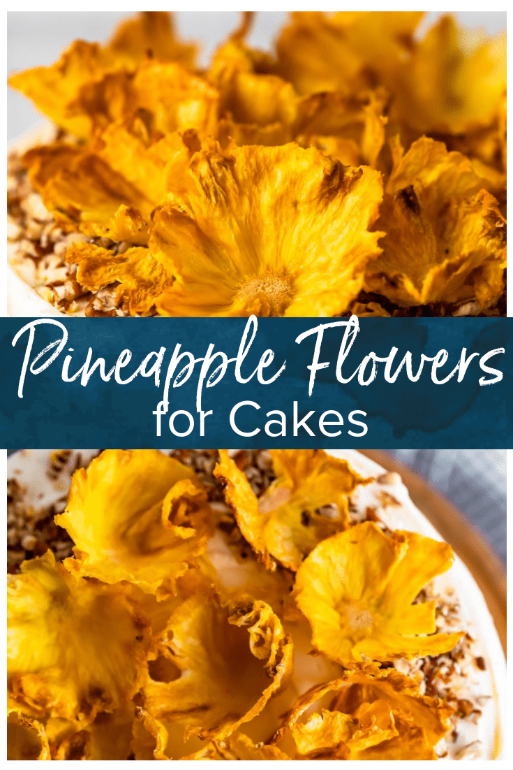 How to Make Dried Pineapple Flowers for Cakes - The Cookie Rookie®