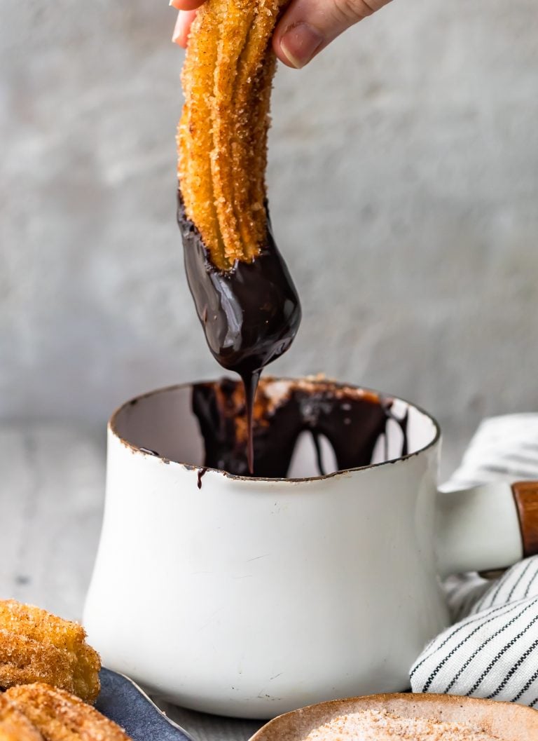 Easy Churros Recipe with Chocolate Sauce (Gluten Free Churros!) Recipe ...