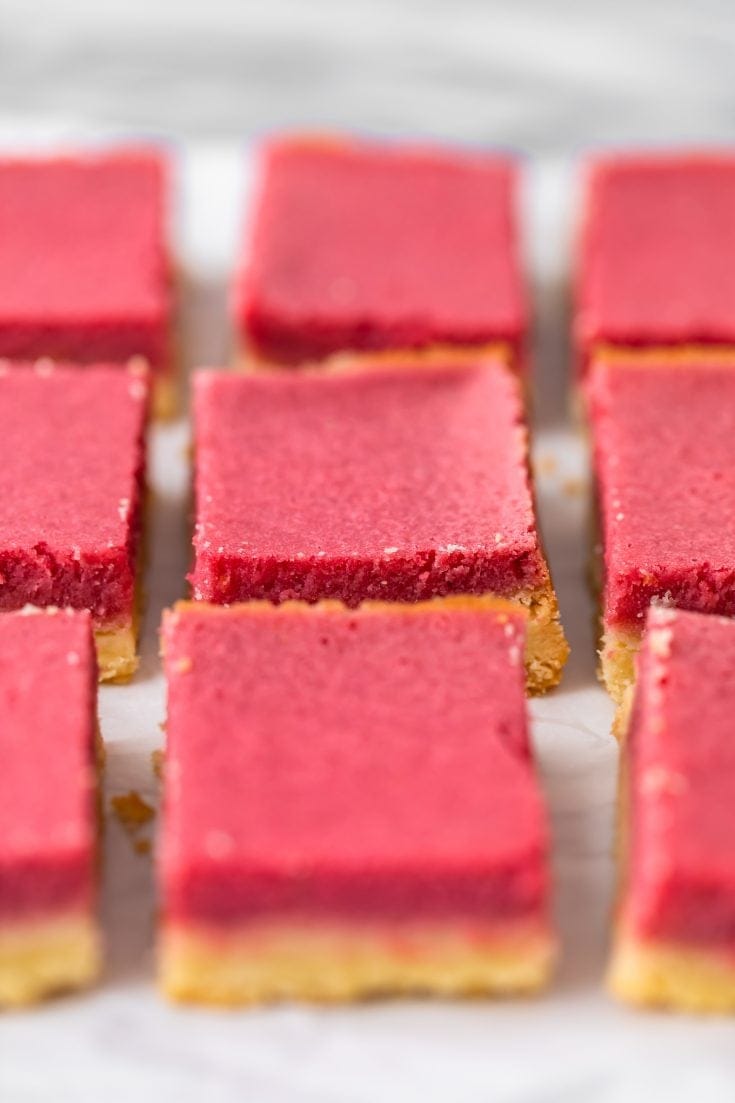 Lemon Raspberry Bars Recipe - The Cookie Rookie® (VIDEO!!)