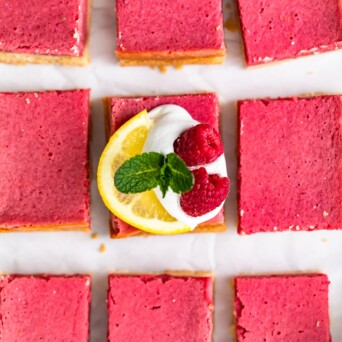 Lemon Raspberry Bars Recipe - The Cookie Rookie® (VIDEO!!)