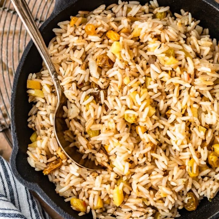 Spiced Rice Pilaf with Apples and Raisins Recipe - The Cookie Rookie®