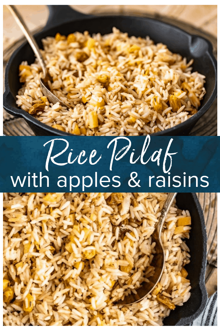 Spiced Rice Pilaf with Apples and Raisins Recipe - The Cookie Rookie®