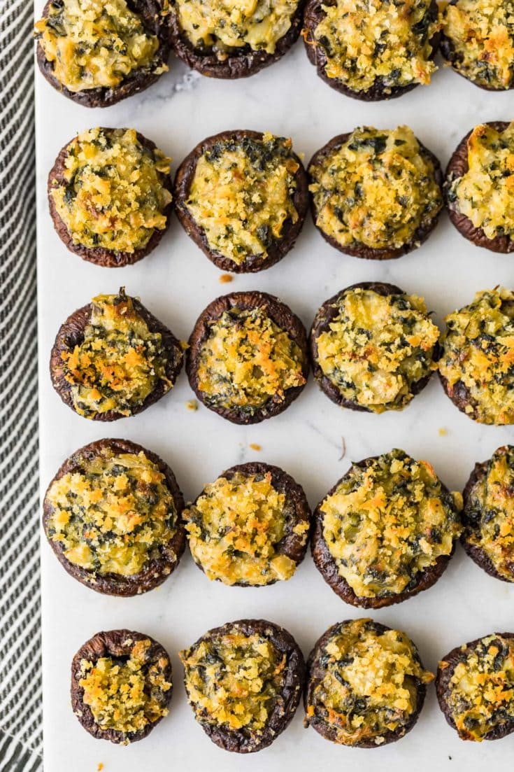 Easy Spinach Stuffed Mushrooms Recipe - (HOW TO VIDEO!)