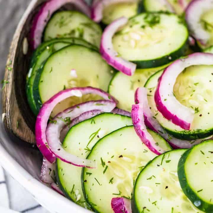 Cucumber Onion Salad Recipe - The Cookie Rookie®