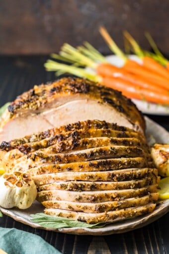 Roast Turkey Breast Recipe - Roasted Garlic Butter Turkey (VIDEO!)