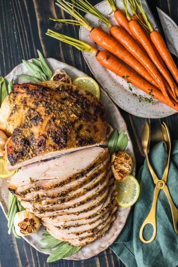 Roast Turkey Breast Recipe - Roasted Garlic Butter Turkey (VIDEO!)