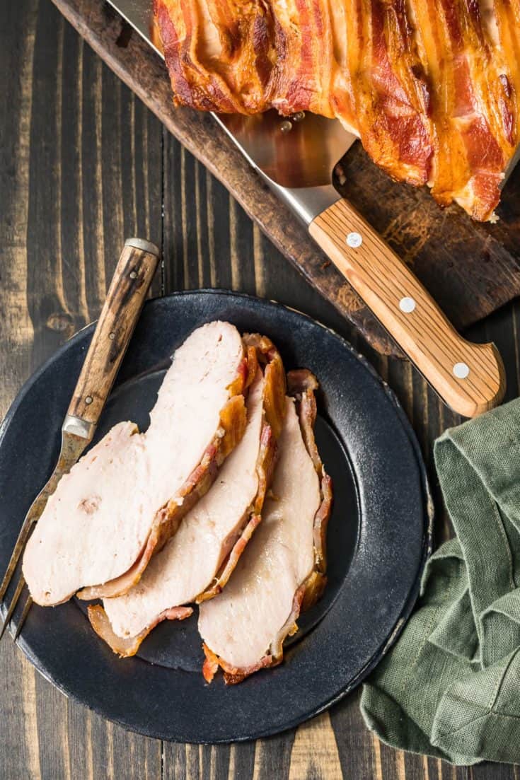 Bacon Wrapped Turkey Breast Recipe - The Cookie Rookie®