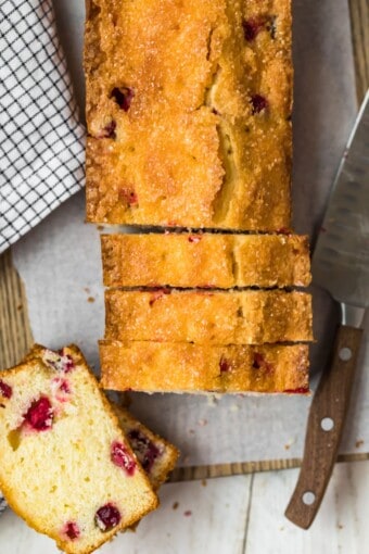 Glazed Lemon Cranberry Bread Recipe - The Cookie Rookie®