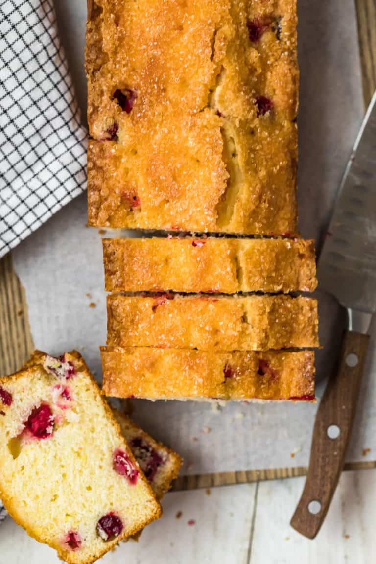 Glazed Lemon Cranberry Bread Recipe - The Cookie Rookie®
