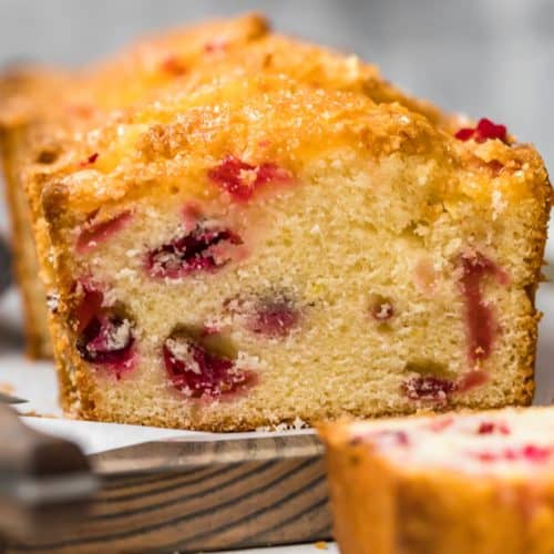 Glazed Lemon Cranberry Bread Recipe - The Cookie Rookie®