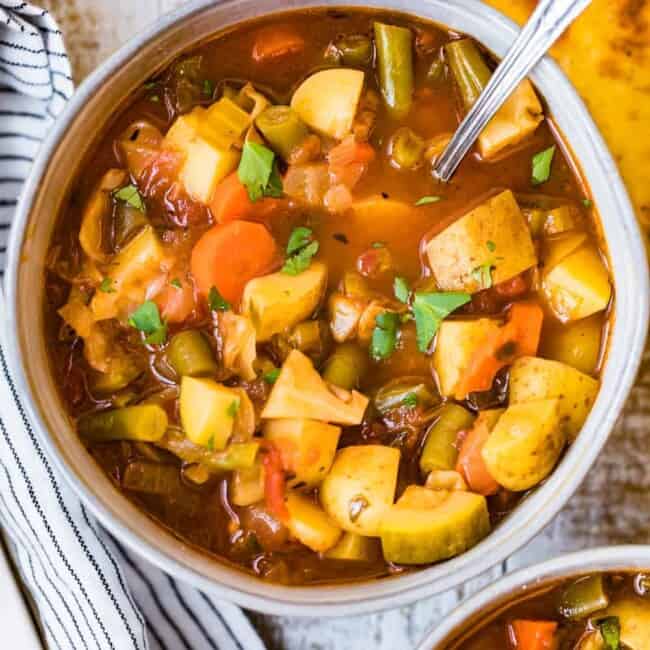 Hearty Vegetable Soup Recipe - The Cookie Rookie®