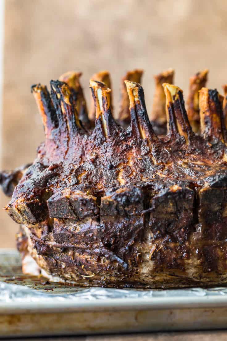 Pork Crown Roast Recipe with Whiskey Glaze Recipe - The Cookie Rookie®