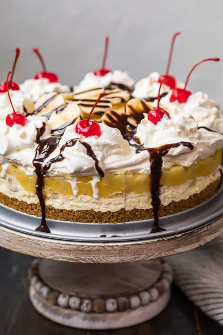 Banana Split Dessert (No Bake) Recipe - The Cookie Rookie®