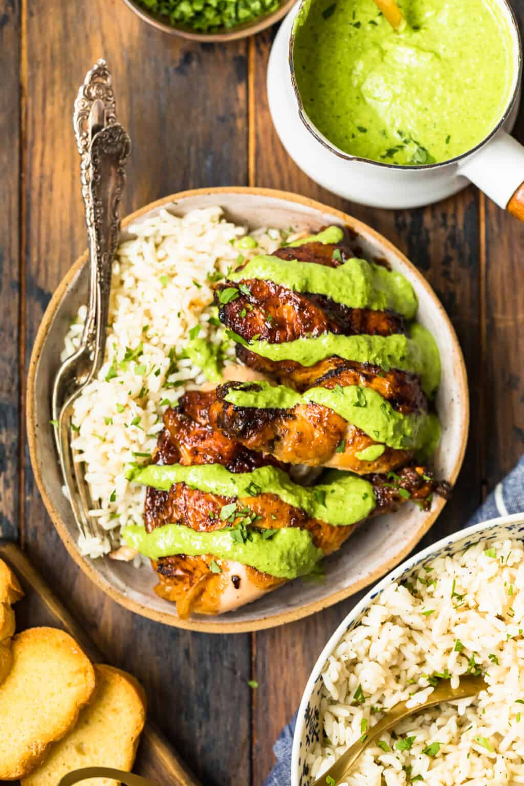 Peruvian Chicken with Green Sauce Recipe - The Cookie Rookie®