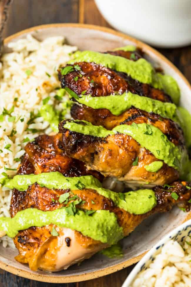 Peruvian Chicken with Green Sauce Recipe - The Cookie Rookie®