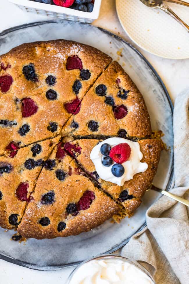 Blueberry Raspberry Coffee Cake Recipe - The Cookie Rookie®