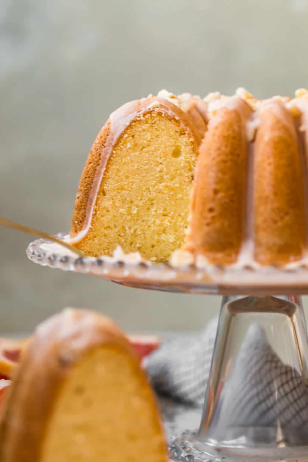 Pink Grapefruit Cake with Ginger Grapefruit Glaze Recipe - The Cookie ...