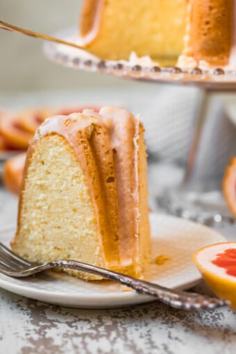 Pink Grapefruit Cake with Ginger Grapefruit Glaze Recipe - The Cookie ...