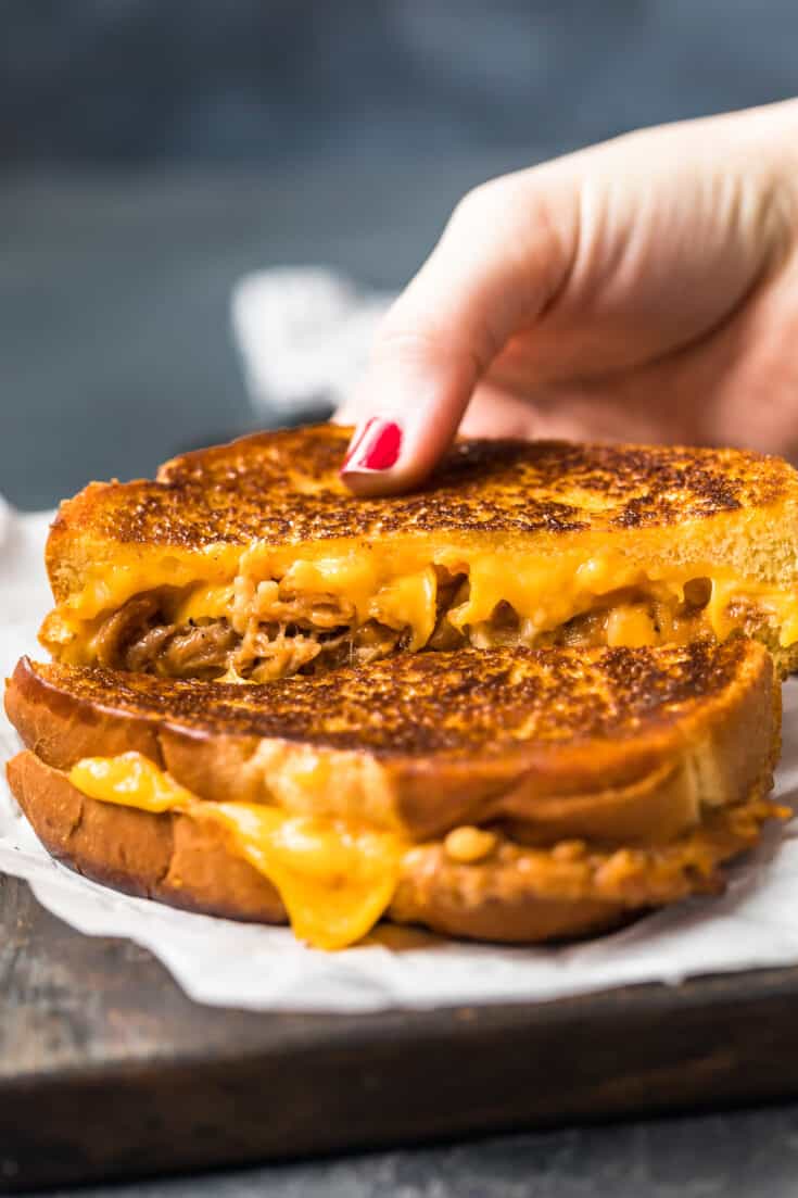 Pulled Pork Grilled Cheese Sandwich Recipe The Cookie Rookie®