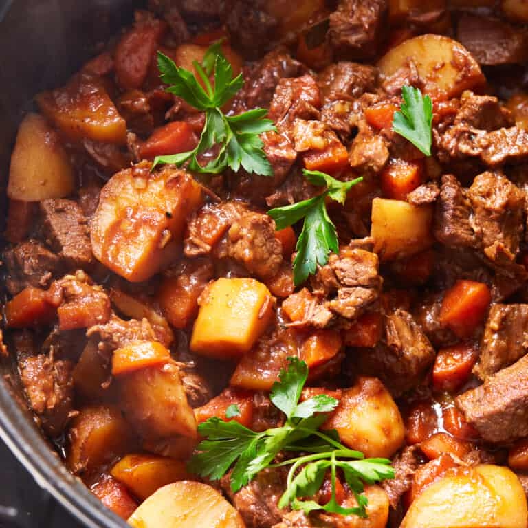Beef Stew with Red Wine Recipe - The Cookie Rookie®