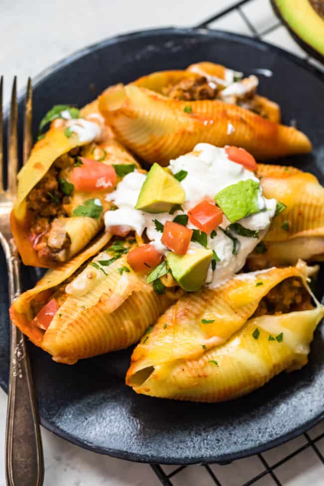 Cheesy Mexican Stuffed Shells - The Cookie Rookie®