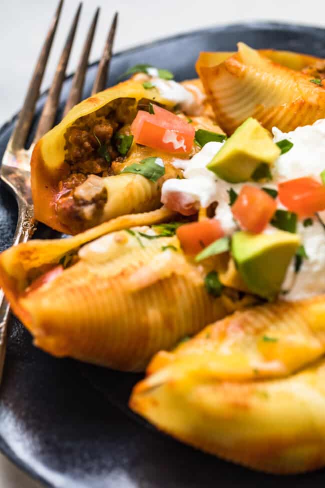 Cheesy Mexican Stuffed Shells - The Cookie Rookie®