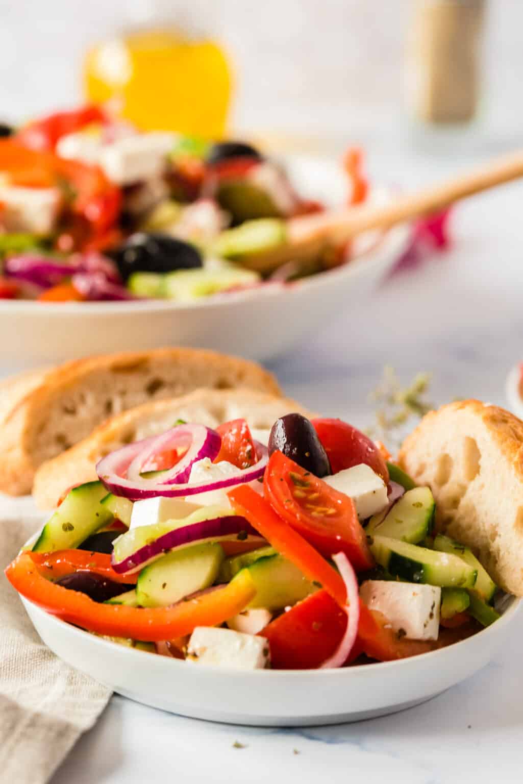 Traditional Greek Salad Recipe - The Cookie Rookie®