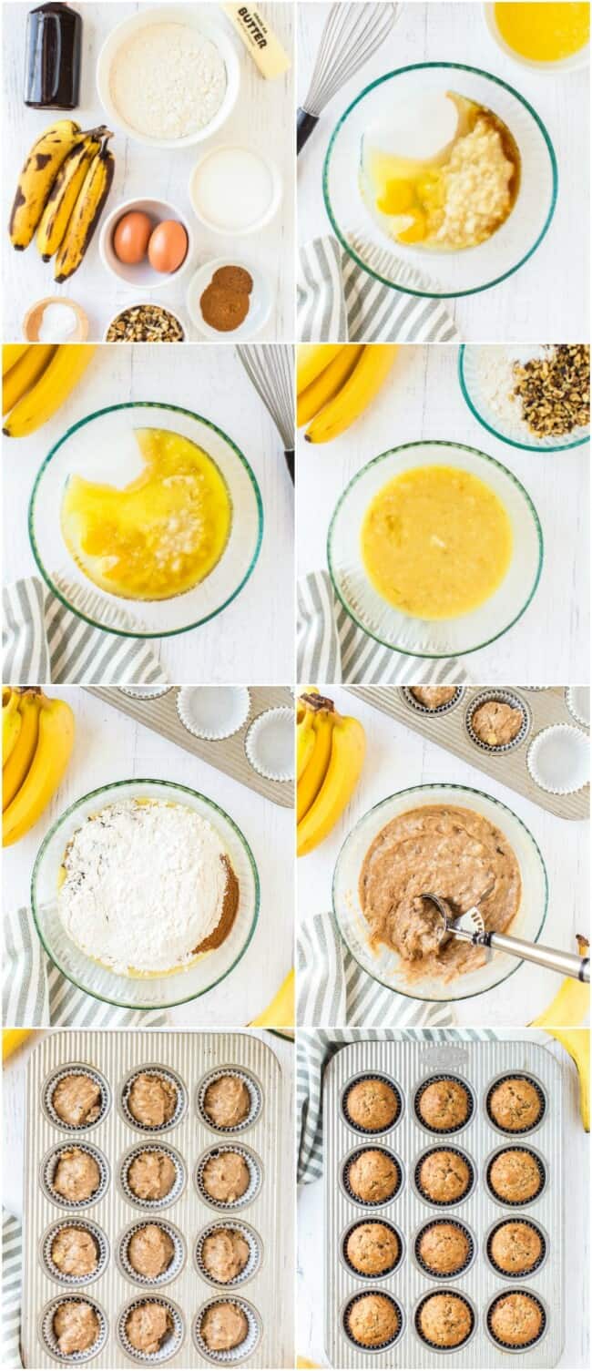 Banana Muffins Recipe - The Cookie Rookie®