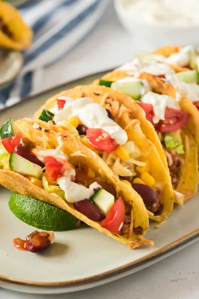 Baked Ground Beef Taco Recipe - The Cookie Rookie®