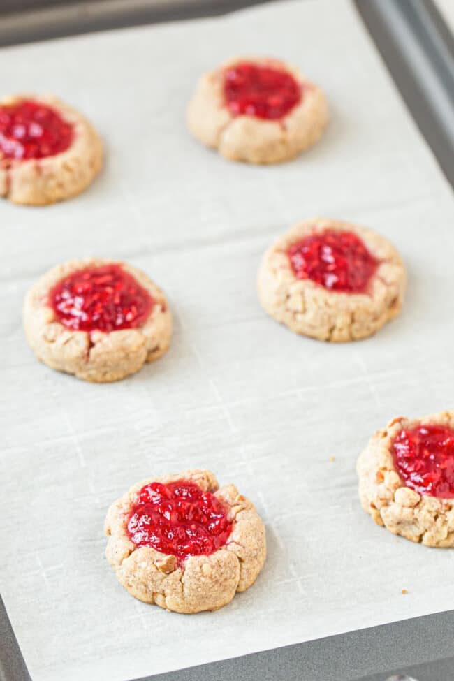 Raspberry Thumbprint Cookies Recipe - The Cookie Rookie®