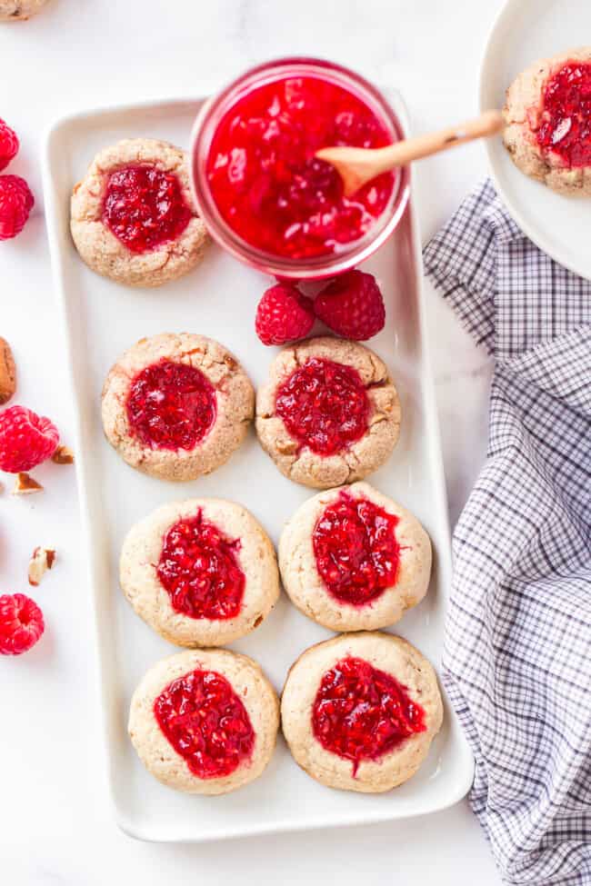 Raspberry Thumbprint Cookies Recipe - The Cookie Rookie®