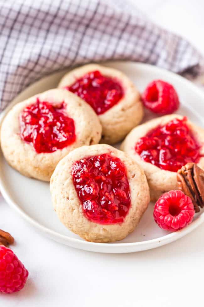 Raspberry Thumbprint Cookies Recipe - The Cookie Rookie®