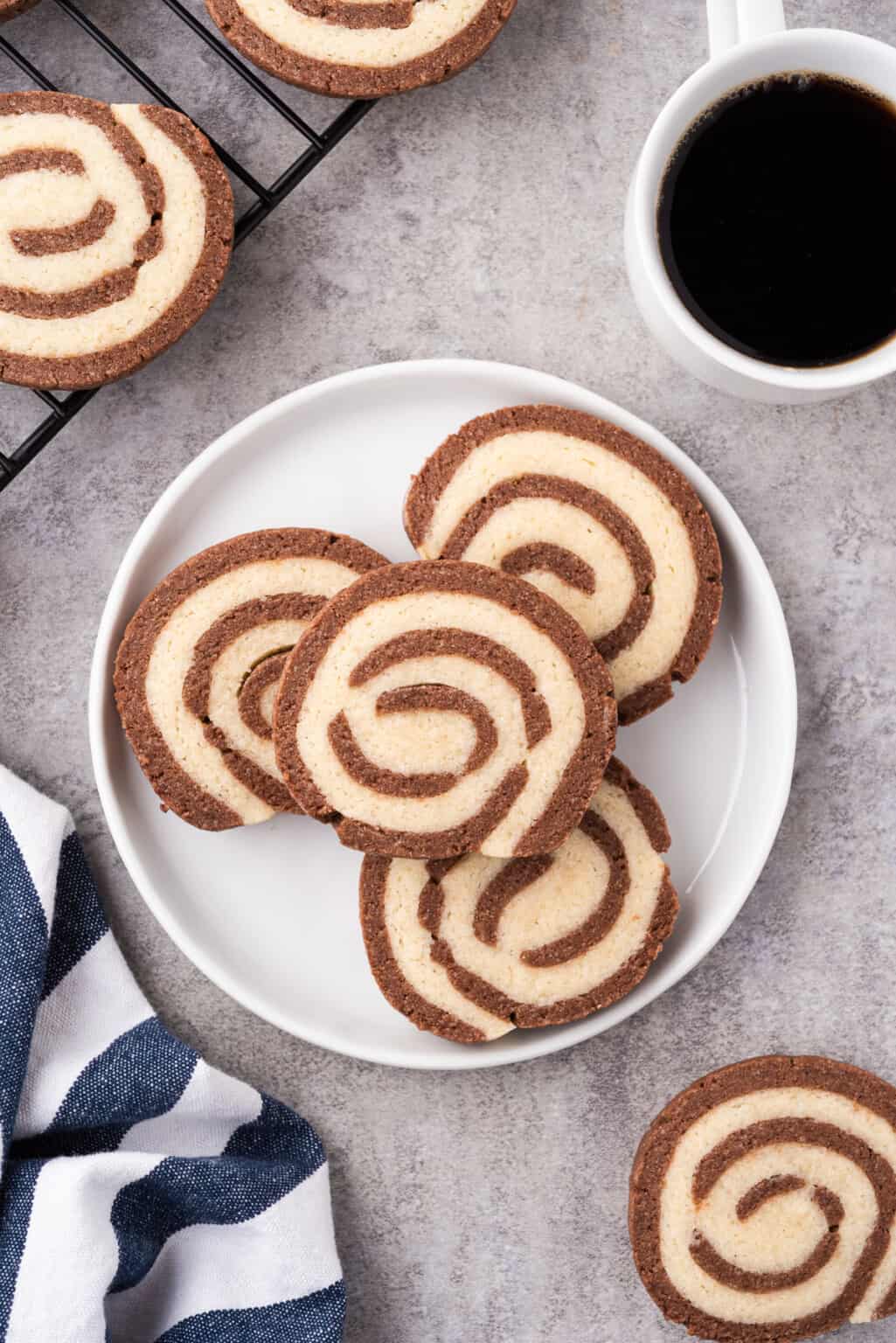 Chocolate Vanilla Pinwheel Cookies Recipe - The Cookie Rookie®