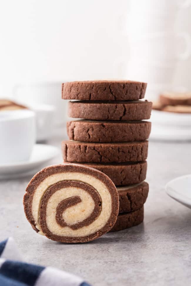 Chocolate Vanilla Pinwheel Cookies Recipe - The Cookie Rookie®