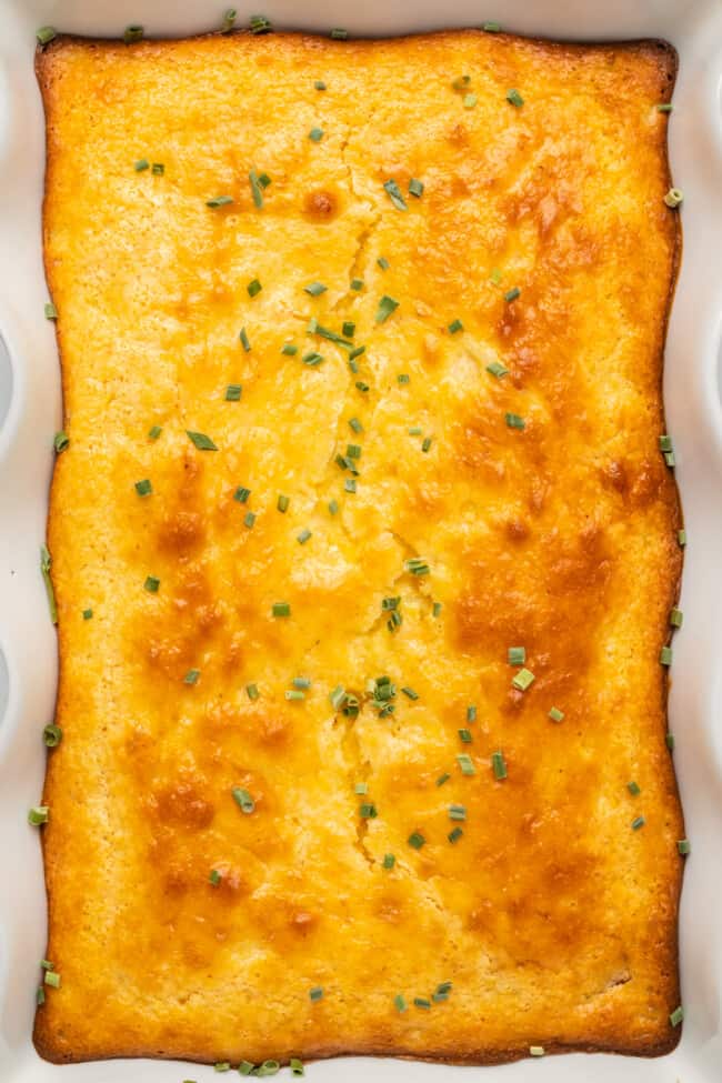 Loaded Cornbread Casserole Recipe - The Cookie Rookie®