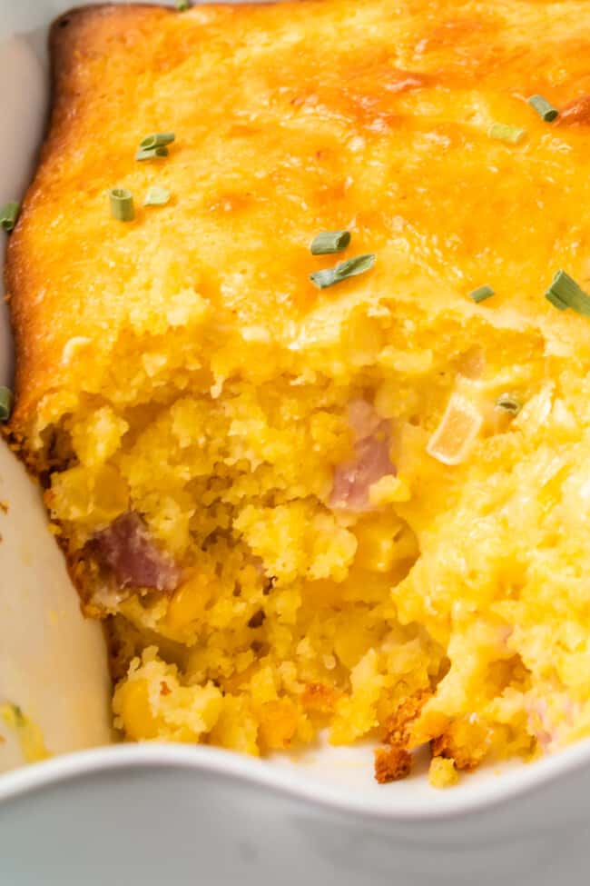Loaded Cornbread Casserole Recipe - The Cookie Rookie®