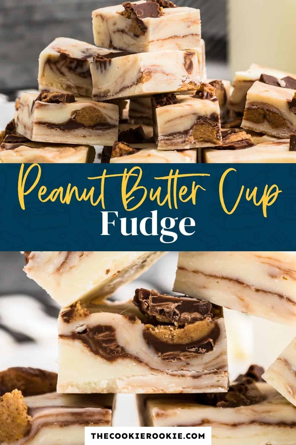 Peanut Butter Cup Fudge - The Cookie Rookie®