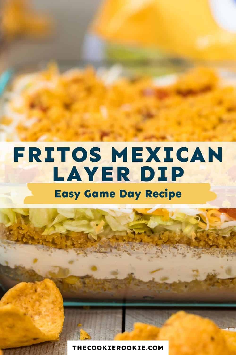 Fritos Mexican Layered Dip Recipe - The Cookie Rookie®