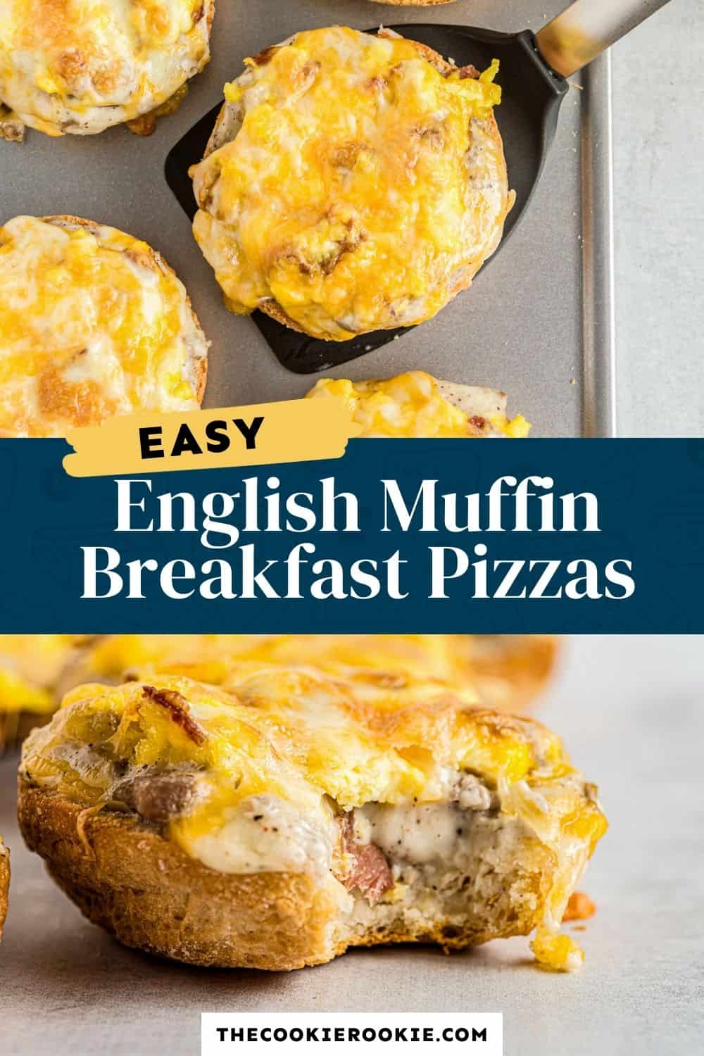 English Muffin Breakfast Pizza Recipe - The Cookie Rookie®